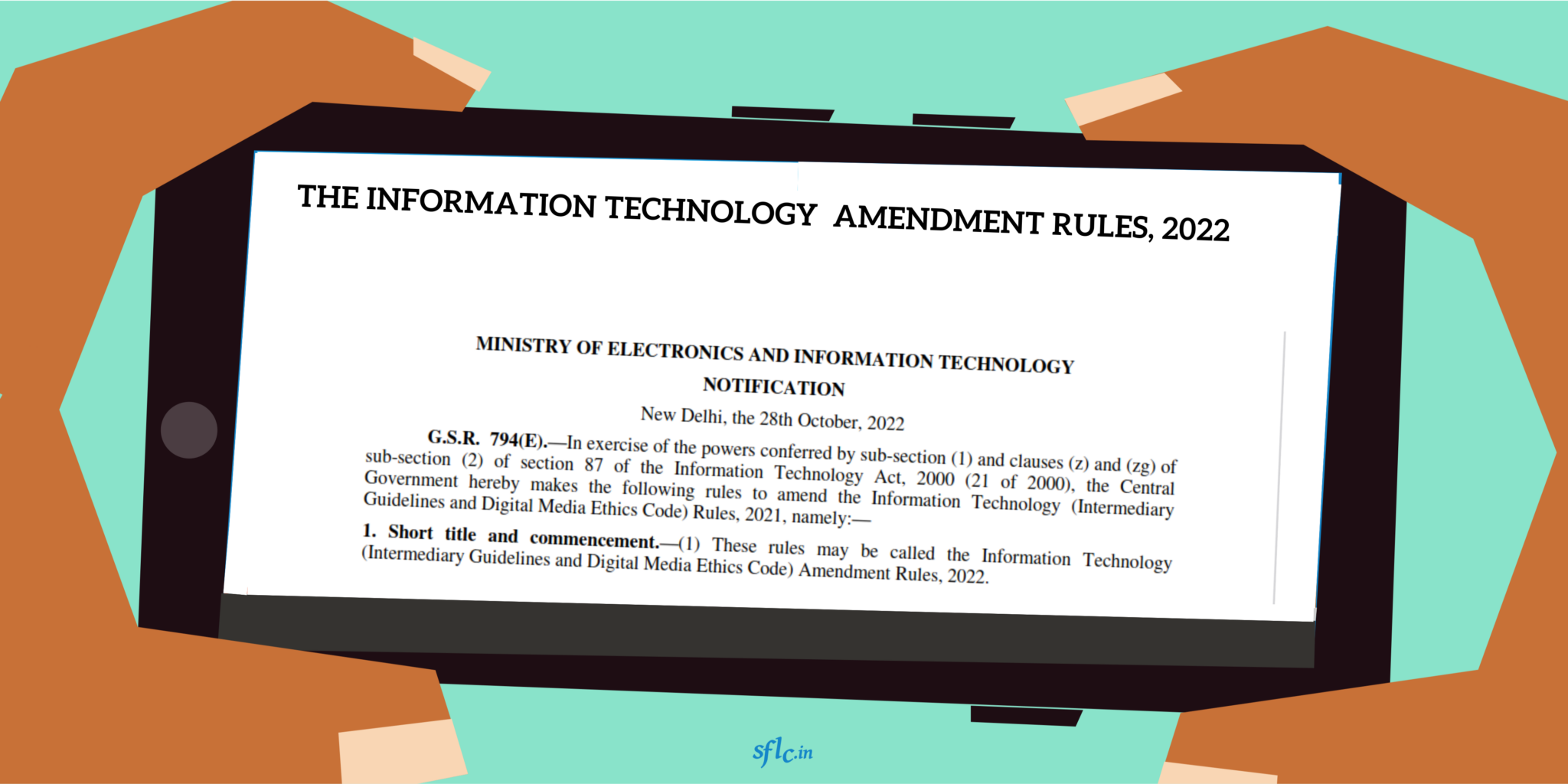 The Information Technology (Intermediary Guidelines and Digital Media Ethics Code) Amendment ...